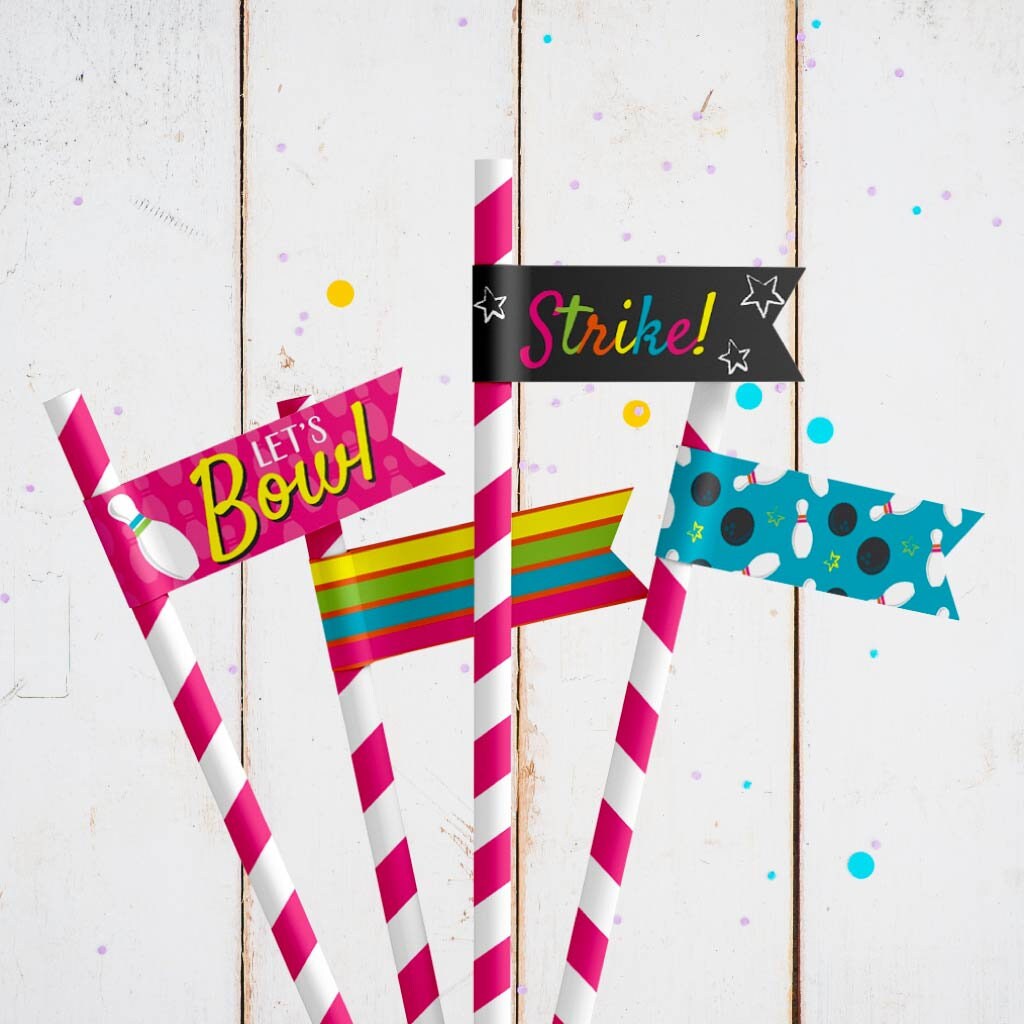 Paper Straw Tags Personalized Straw Flags Toothpick Flags | Etsy