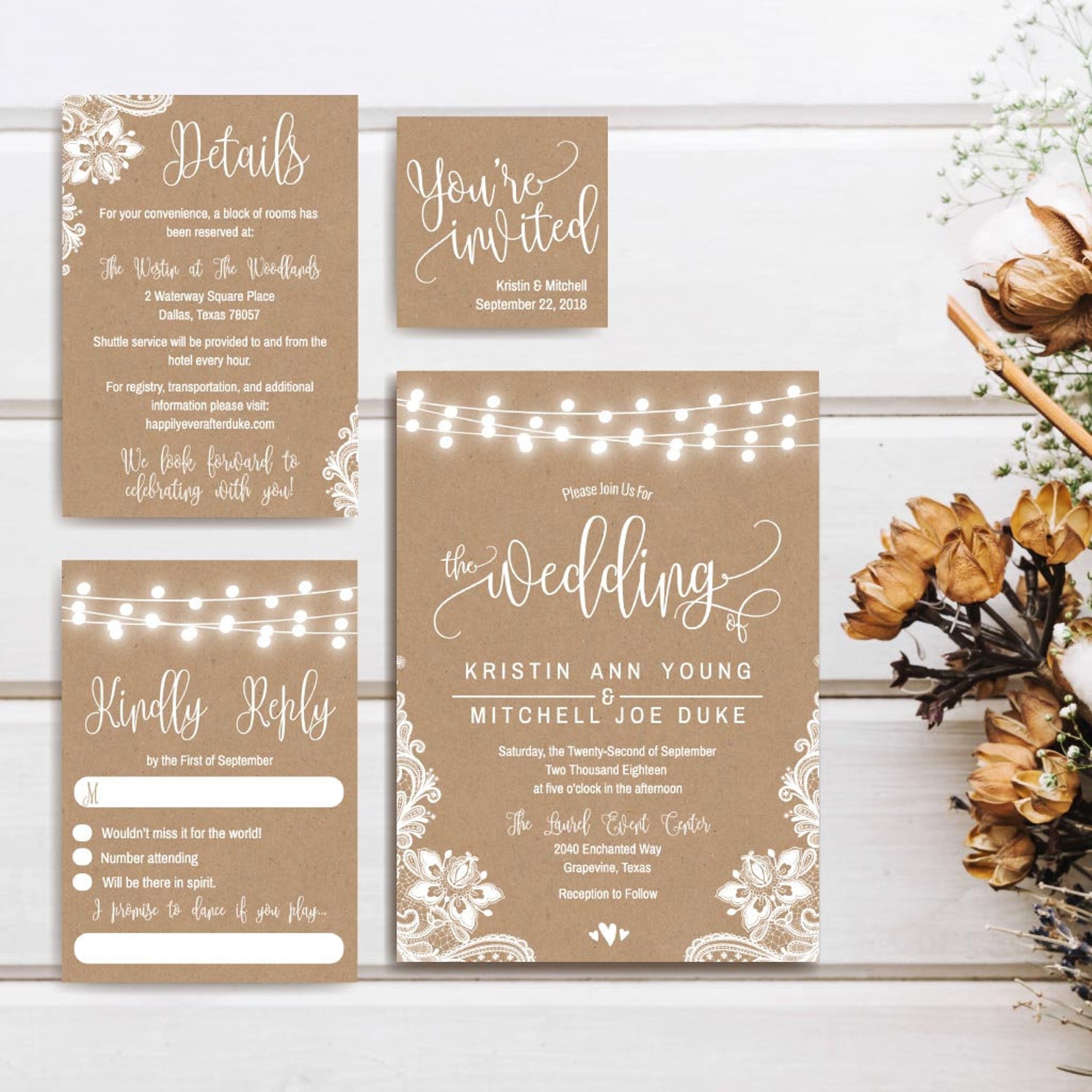 Printable Wedding Invitations Packages, Wedding Invitations Sets Cheap ...