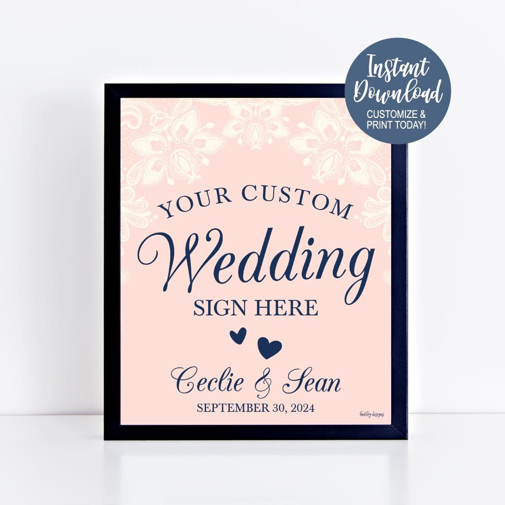 Printable Wedding Reception Signs, Sign for Wedding Reception, Best ...