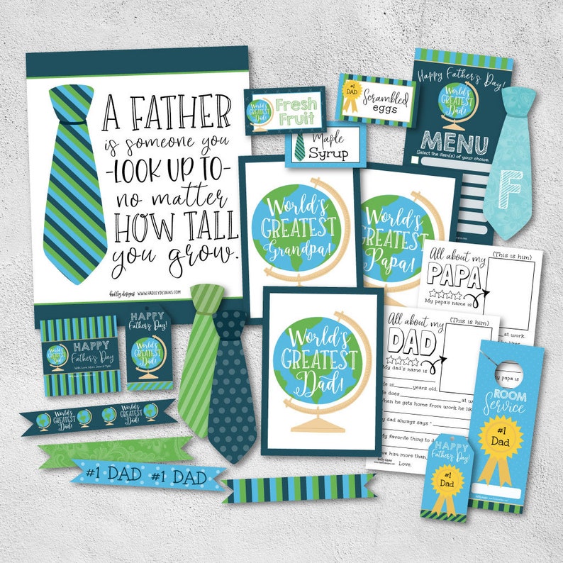 Fathers Day Tags Printable Labels Printable Tags DIY - Etsy
