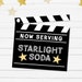 Movie Night Clapper Label Template - Movie Night Ideas, Movie Birthday ...