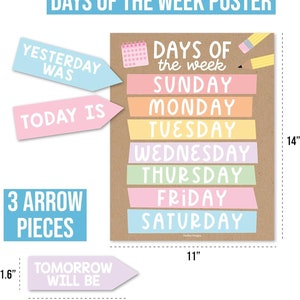 Rustic Classroom Calendar Set Bulletin Board - Bulletin Board Calendar ...