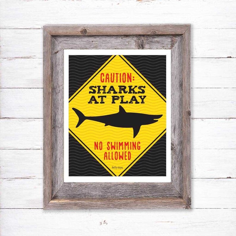 Baby Shark Kids Party Birthday Sign Template - Printable Birthday ...