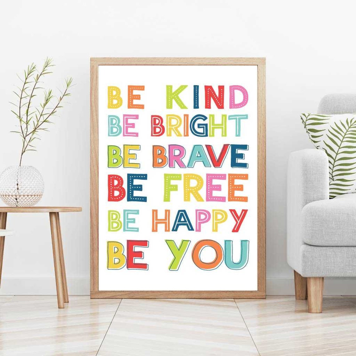 Be Kind Wall Art Template be Kind Printable Sign Be Kind - Etsy