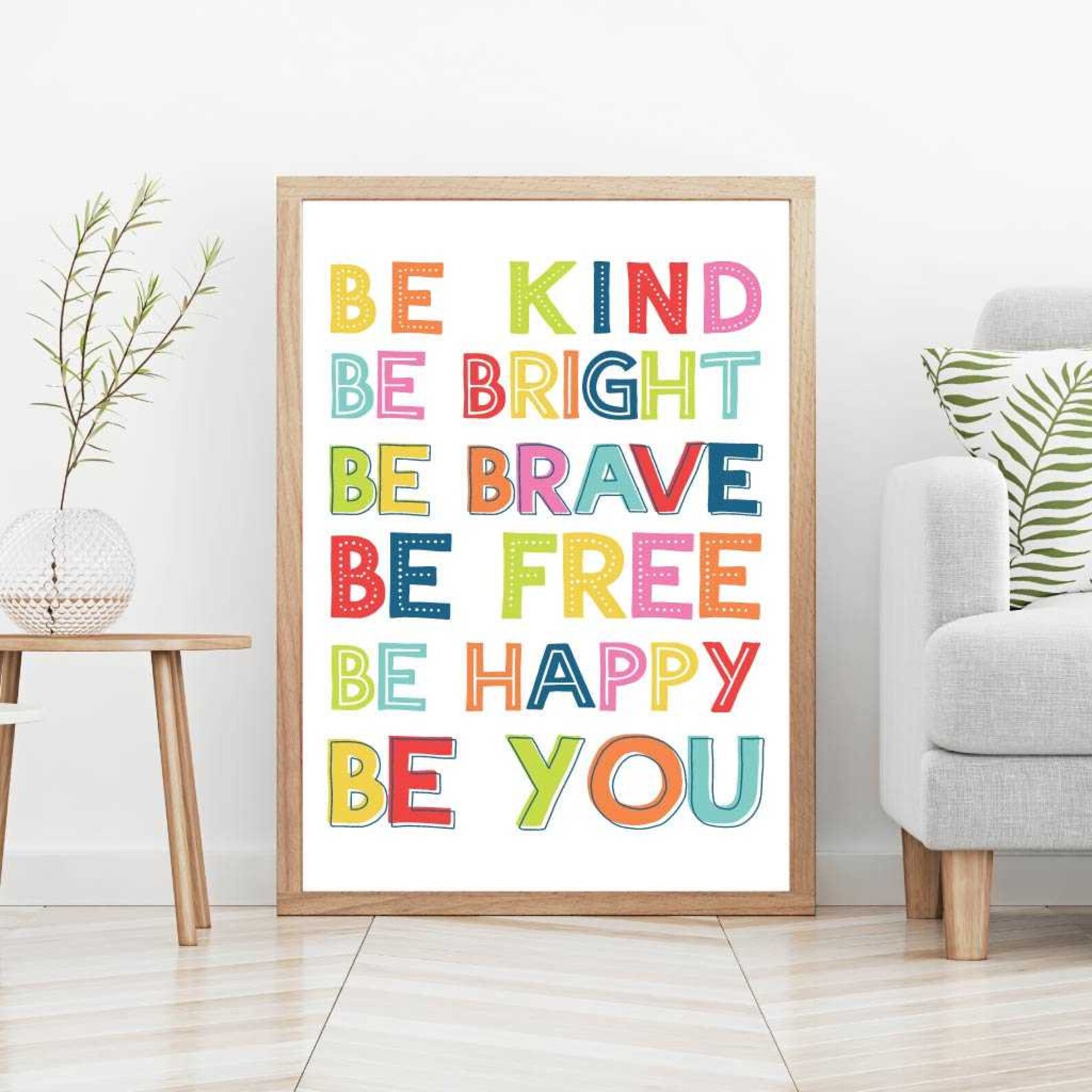 Be Kind Wall Art Template be Kind Printable Sign Be Kind - Etsy