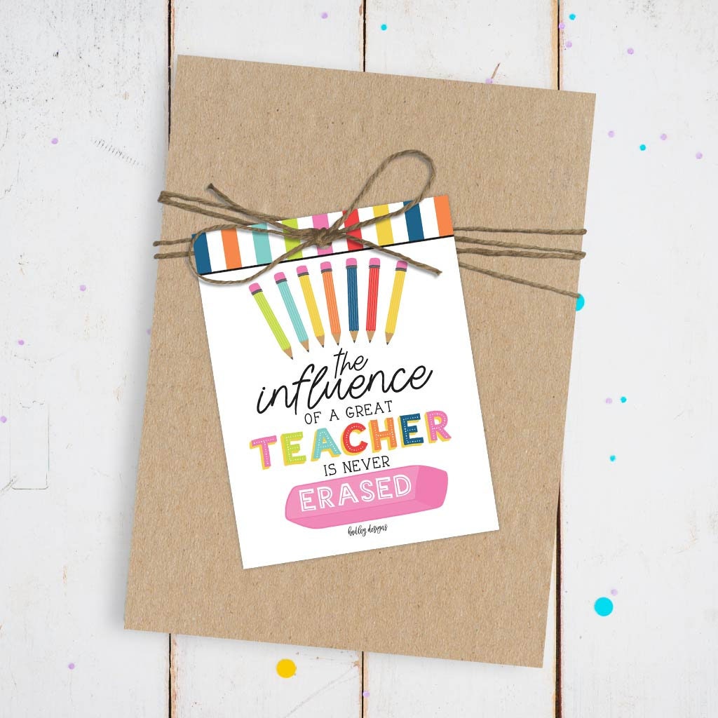 Back To School Teacher Gift Tags Template Teacher Favors | Etsy