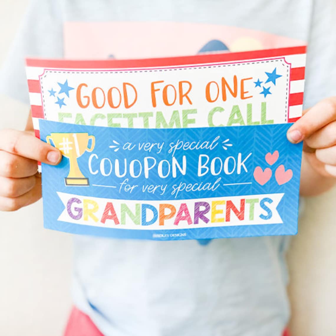 Grandparents Day Printable Coupon Book Mothers Day Gift for | Etsy
