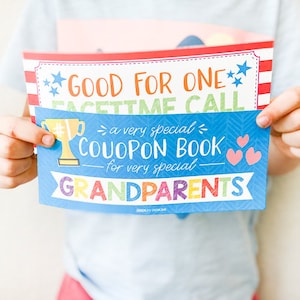 Grandparents Day Printable Coupon Book, Mothers Day Gift for Grandma ...