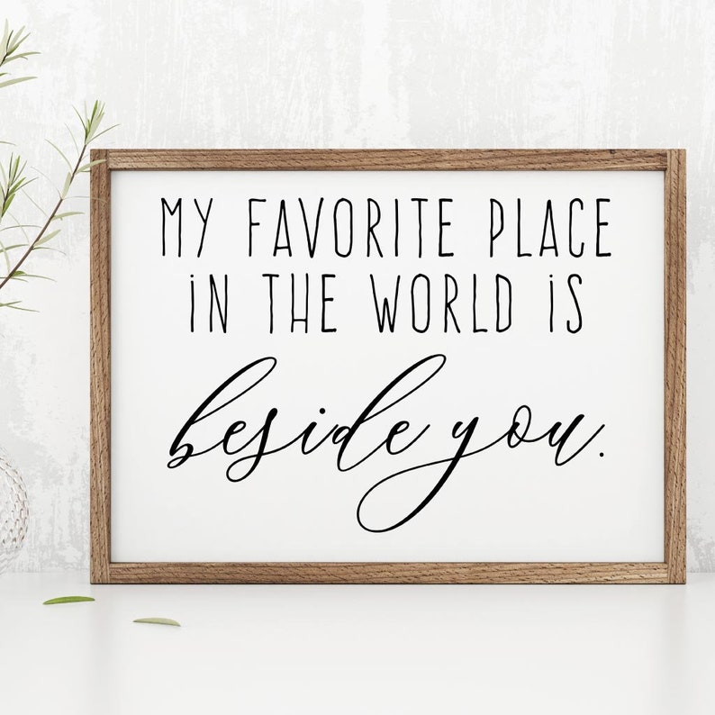 My Favorite Place Sign, Printable Wall Art Quotes, Digital Art ...