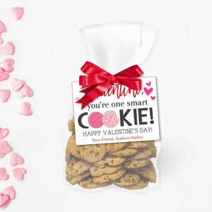 Valentine's Day Cookie Valentine Template - One Smart Cookie Template ...