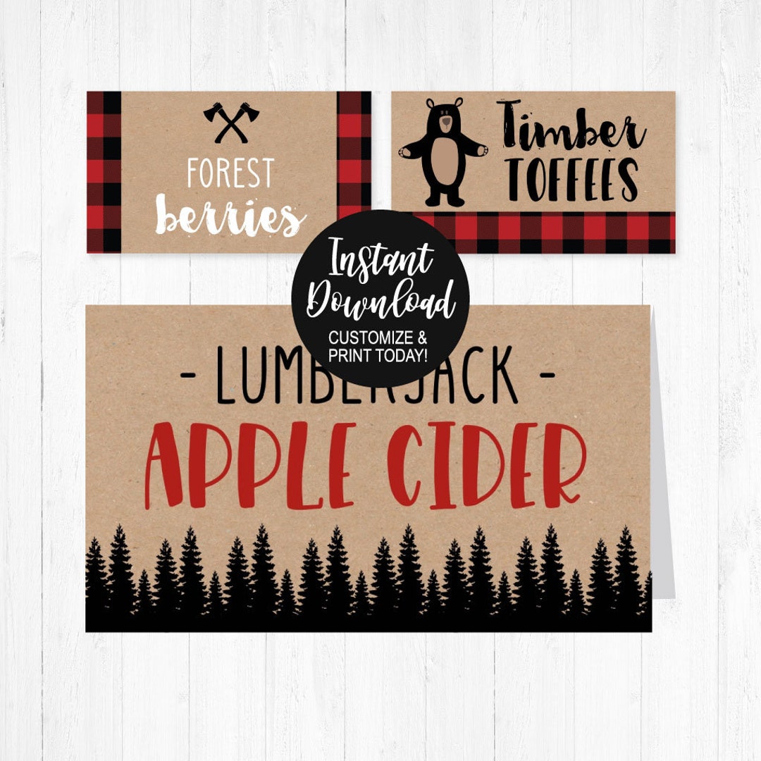 Printable Food Labels, Editable Food Labels, Editable Buffet Cards ...