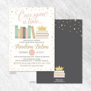 Book Themed Baby Shower Invitation Template - Affordable Baby Shower ...