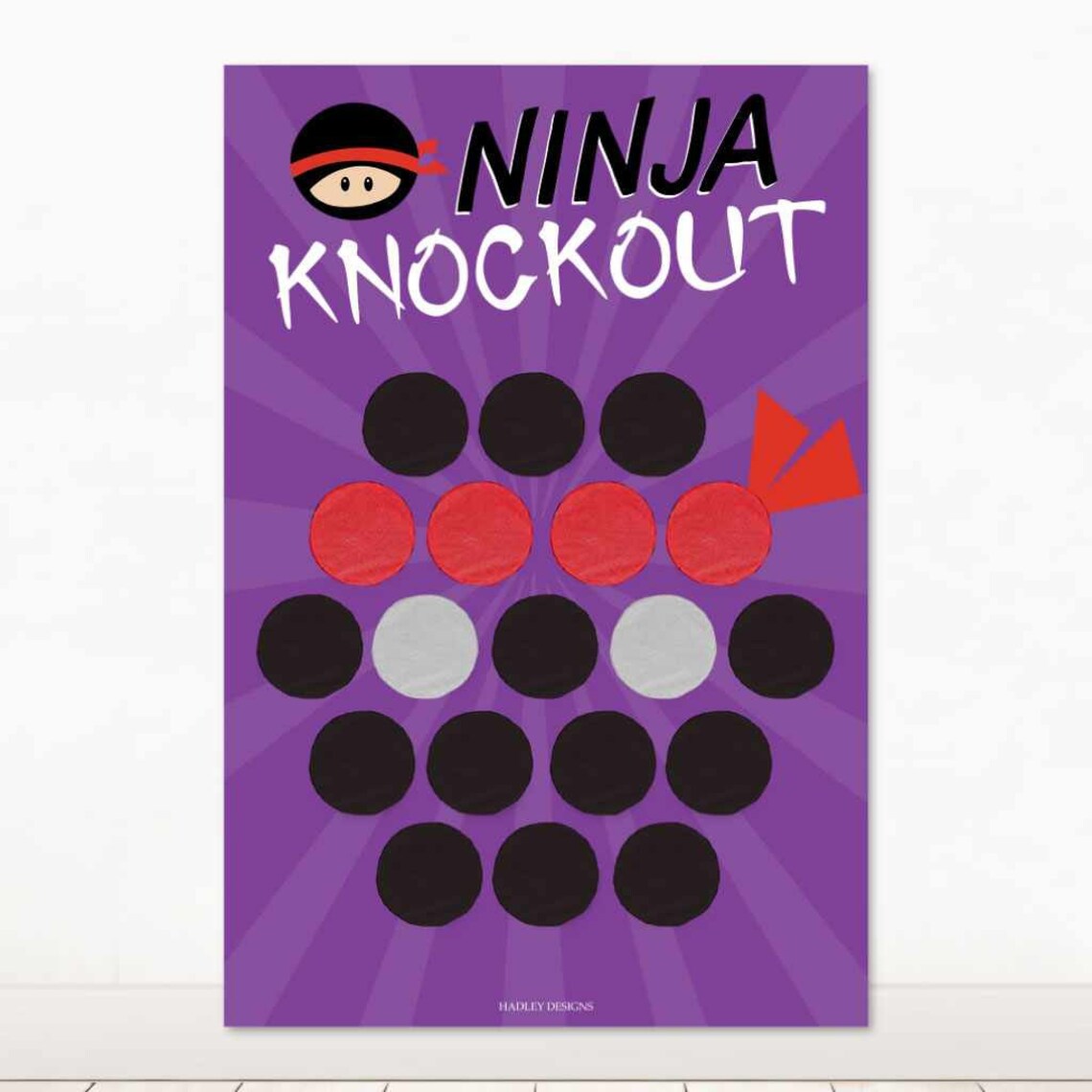 Ninja Kids Party Knockout Template - Kids Party Games, Kids Birthday ...