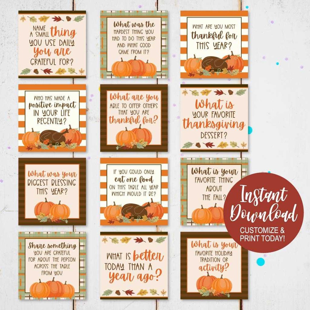 Thanksgiving Cards Printable, Thanksgiving Cards Digital, Thanksgiving ...