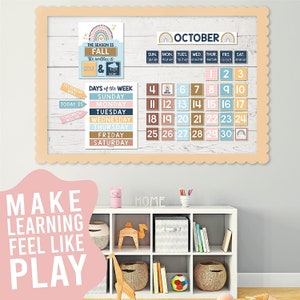 Boho Calendar for Classroom Elementary Classroom Must Haves - Classroom ...