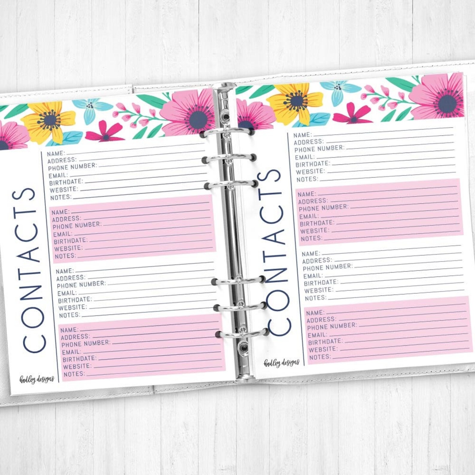 Address Book Template Cute Address Book Printable Address - Etsy