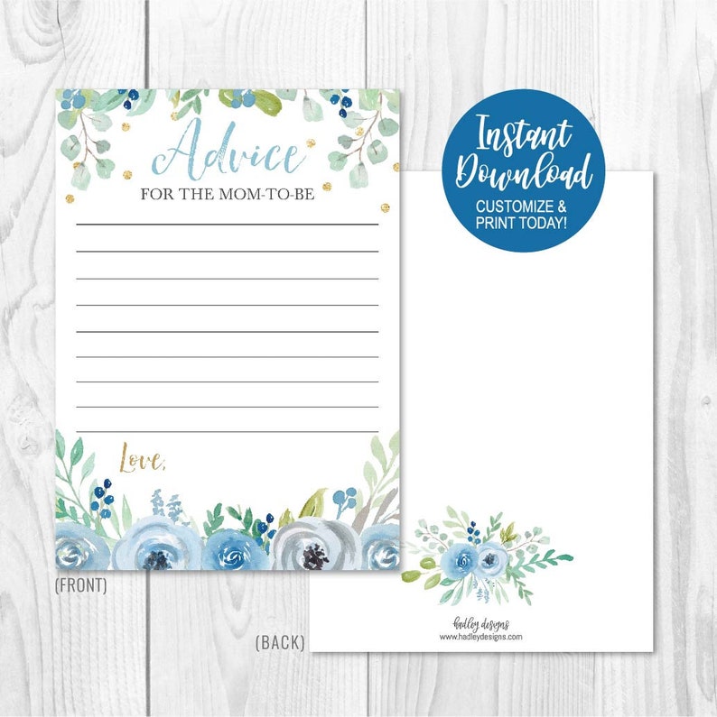 Advice for New Parents Advice Card Template Advice Card | Etsy Advice for New Parents Advice Card Template Advice Card | Etsy