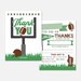 Football Kids Party Fill in the Blank Thank You Card Template football ...