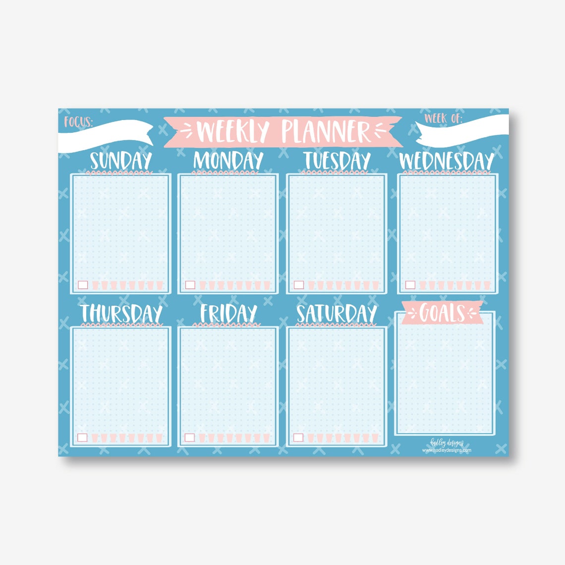 Printable Weekly List Week Printable Week Planner for Kids | Etsy