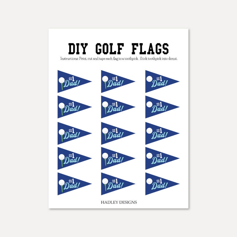 Printable Golf Flags - Etsy