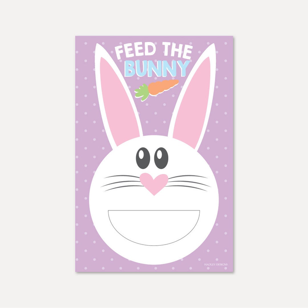 Easter Feed the Bunny Game Template - Bean Bag Toss Games, Bean Bag ...
