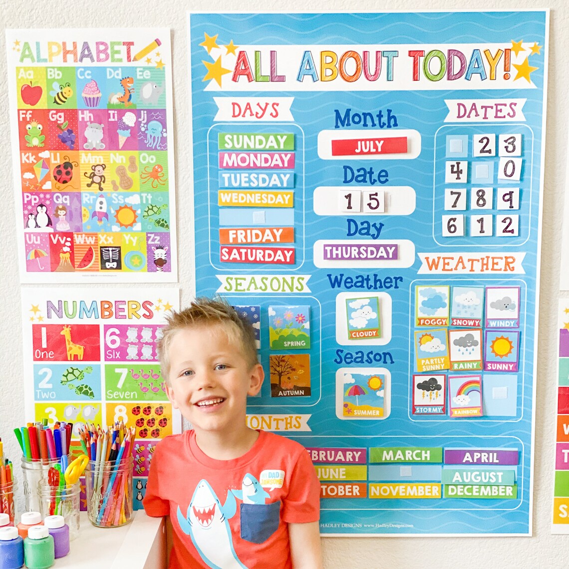 Morning Circle Time Board Template, Preschool Daily Calendar Learning ...