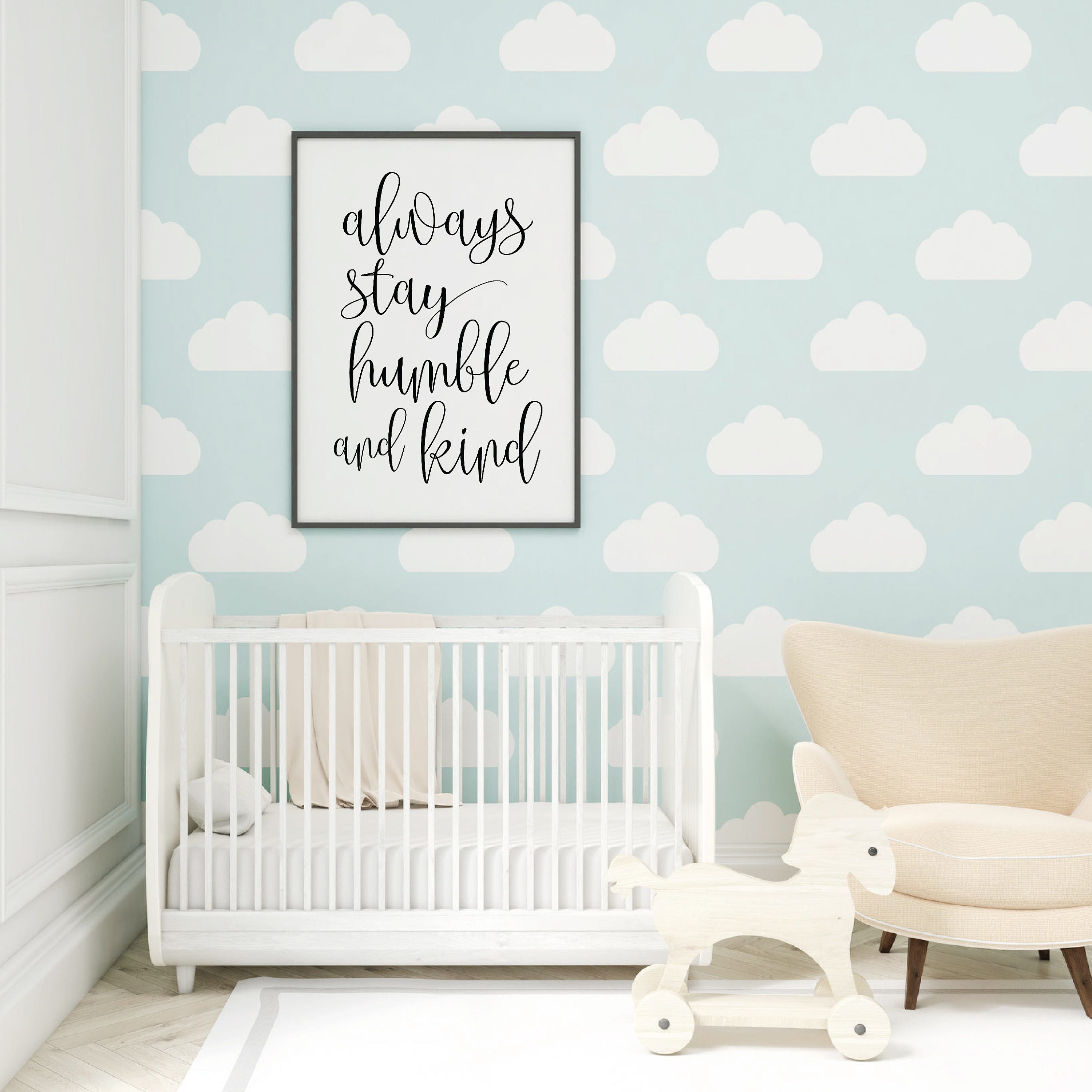 Always Stay Humble and Kind Sign Calligraphy Wall Decor | Etsy