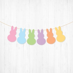 Easter Bunny Banner Template - Printable Bunny Pictures, Spring Banner ...