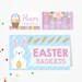 Easter Food Tent Cards Template Easter Label Easter Flags - Etsy
