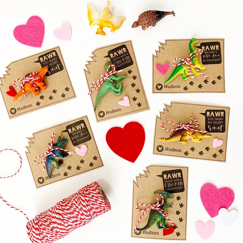 Dinosaur Printable Valentines for Teachers, Printable Valentines for ...
