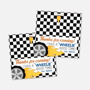 Race Car Party Favor Tags, Editable Party Favor Labels, Party Favour ...