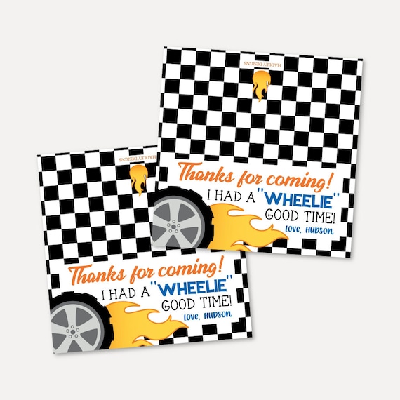 Race Car Party Favor Tags Editable Party Favor Labels Party - Etsy