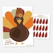 Pin the Gobbler Game Template - Digital Pin the Tail Thanksgiving Game ...