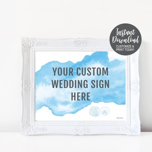Editable Custom Sign Printable Custom Signs Create Your Own - Etsy