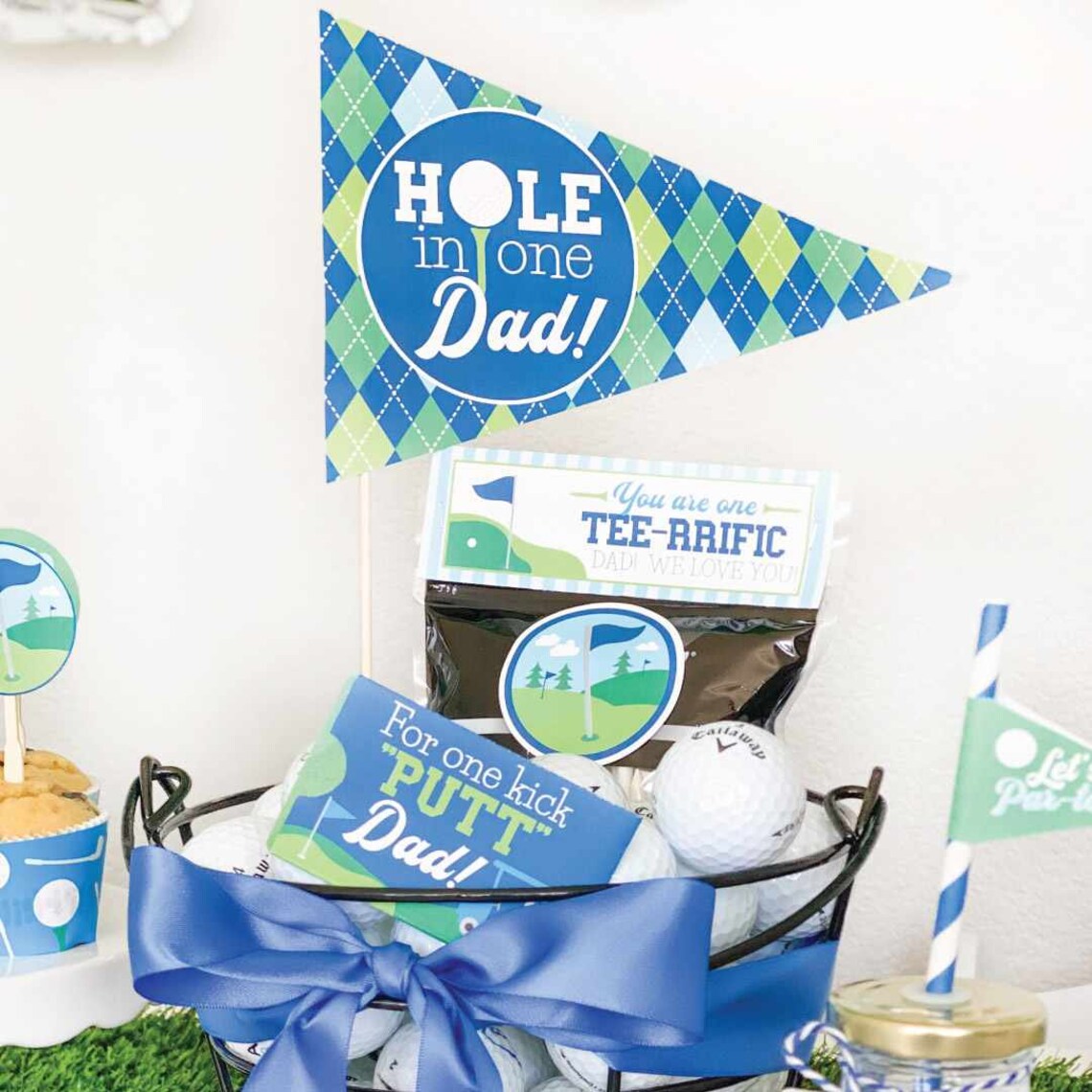 Editable Fathers Day Golf Gift Printables Unique Present for - Etsy