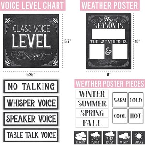 Black and White Classroom Calendar Set Bulletin Board Sets for Teachers ...