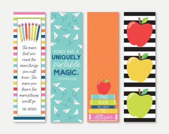Printable Book Mark for Kids - Etsy