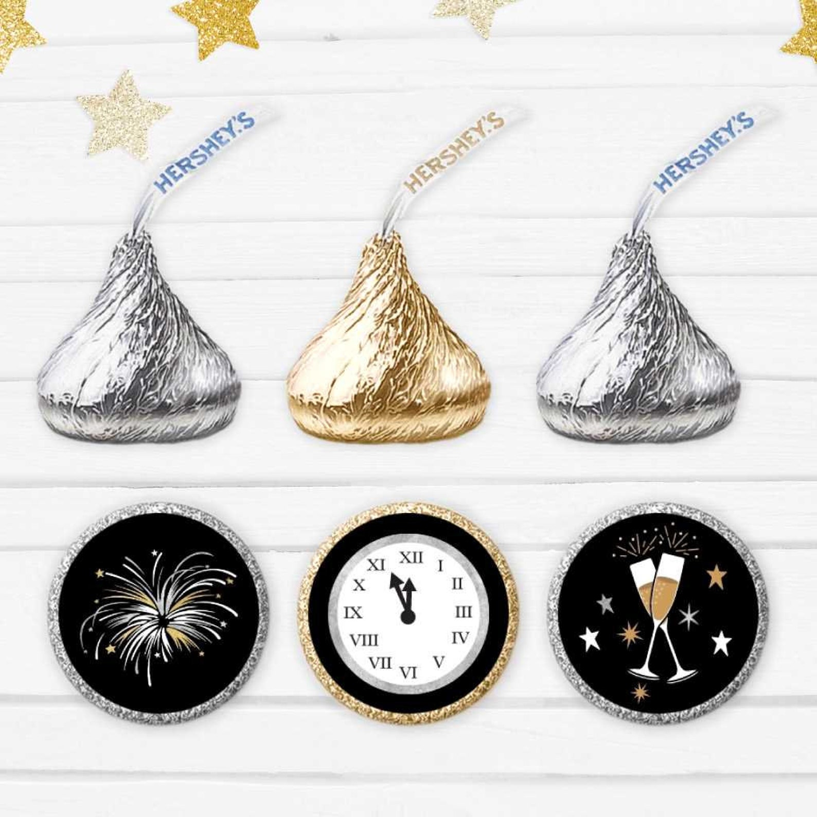 New Years Eve Party Favor Tags Template NYE Party Favor New | Etsy