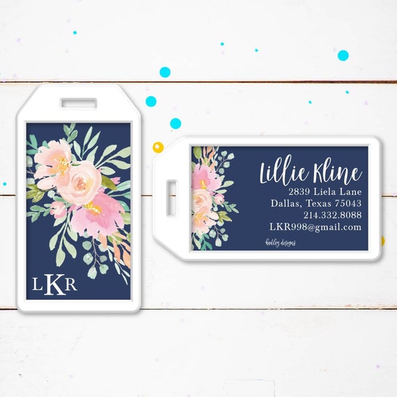 Luggage Tag Insert Template