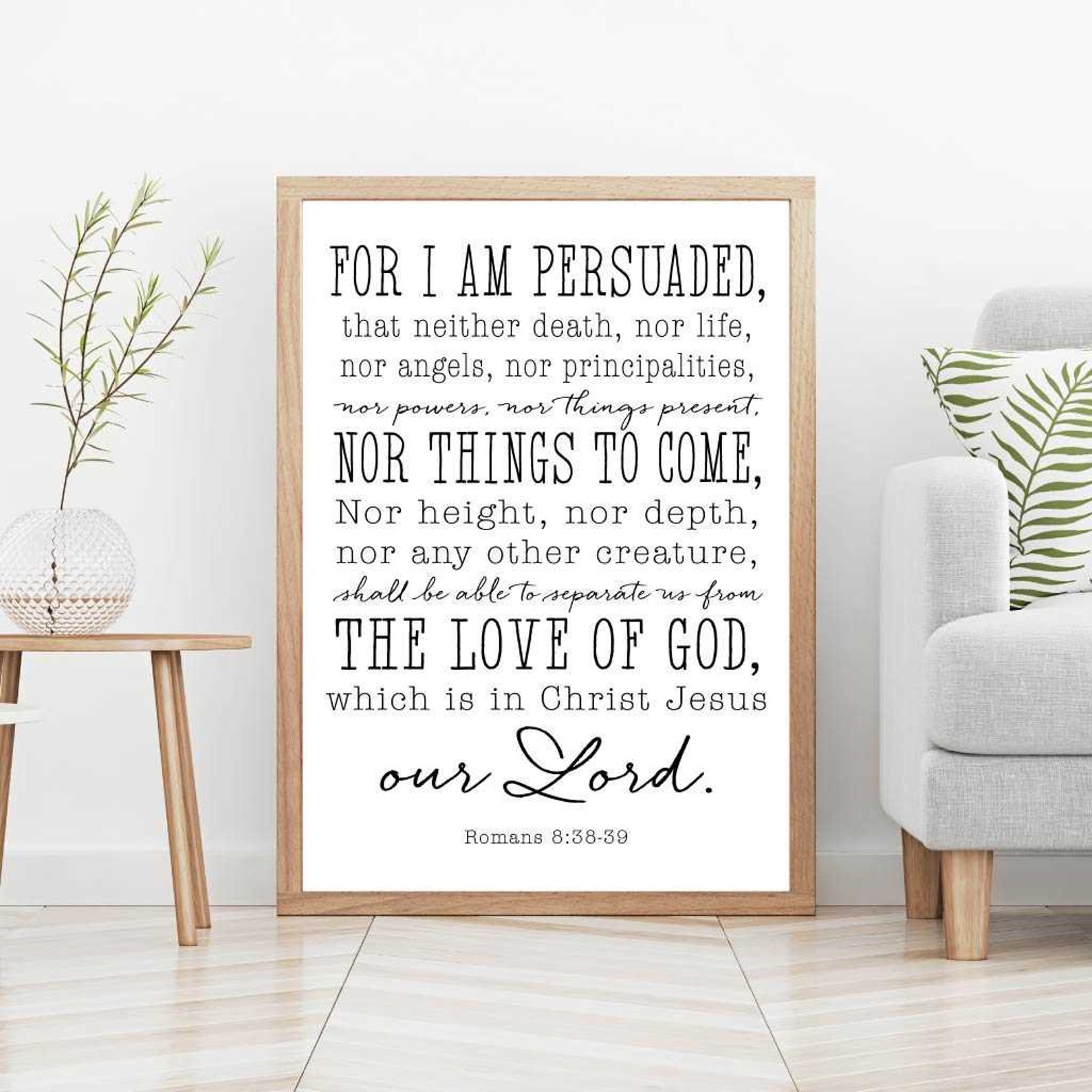 Romans 8 38 39 Wall Art Template Romans 8 38 39 Printable - Etsy
