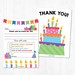 Birthday Thank You Card Printable, Fill in the Blank Note Cards for ...