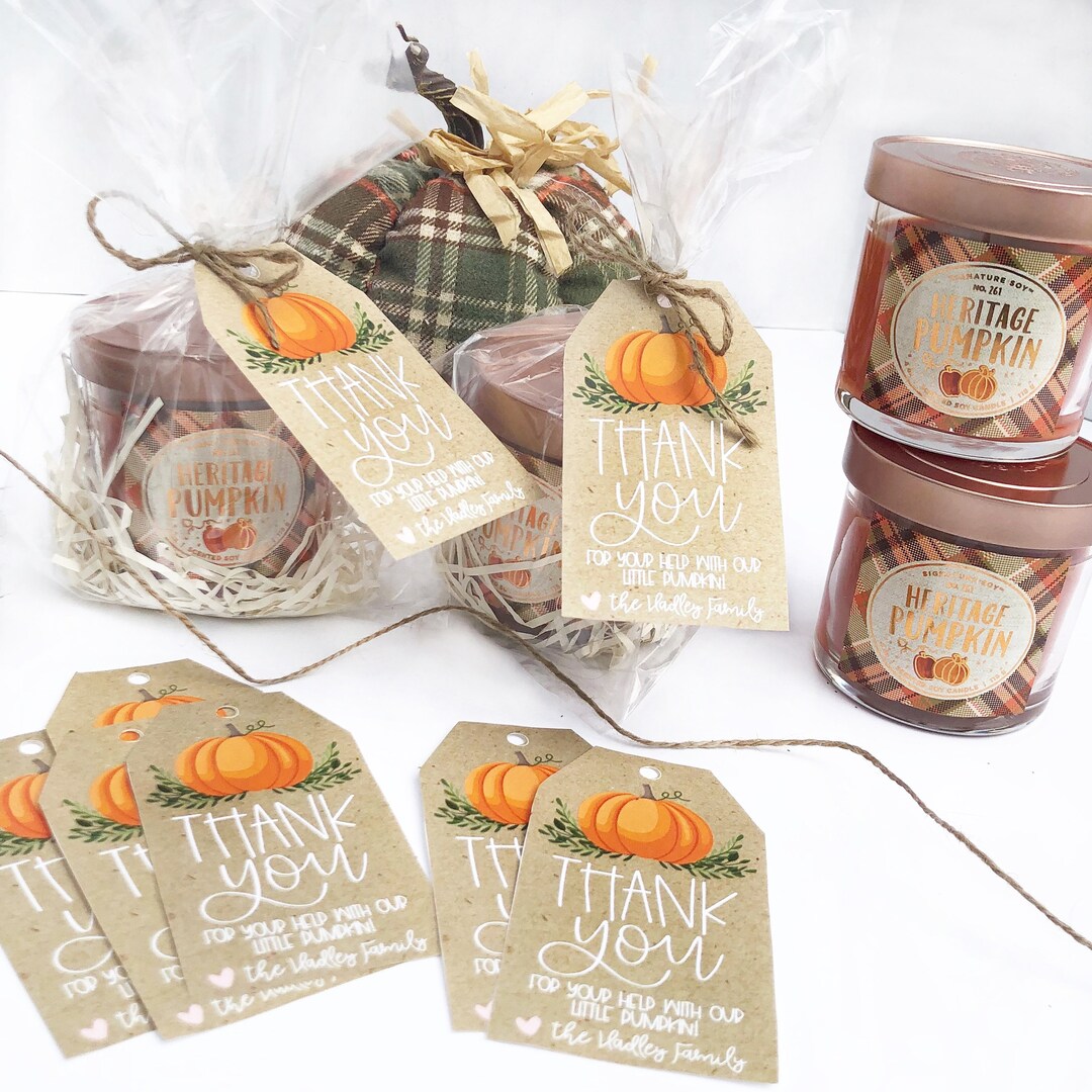 Thank You Pumpkin Gift Tags Template Printable Thank You Tags Printable ...