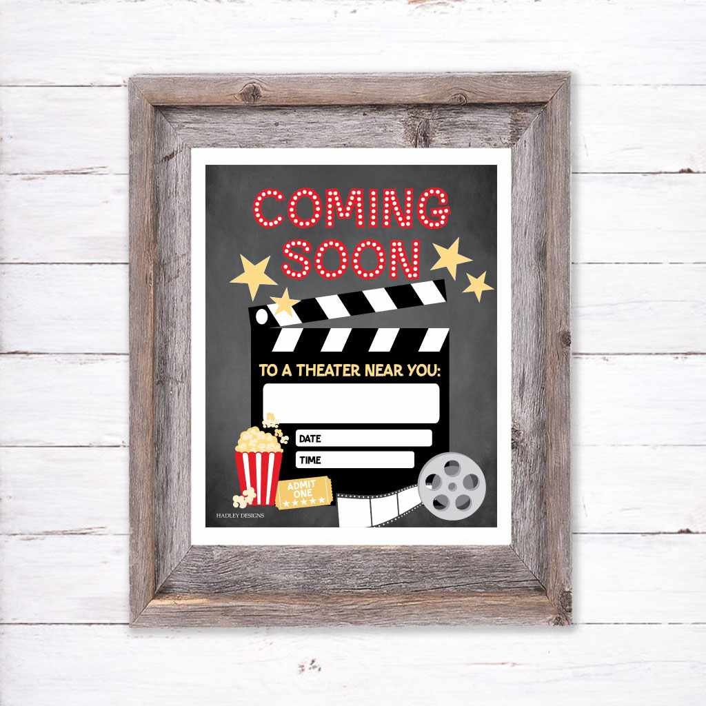 Coming Soon Movie Poster Sign
