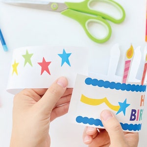 Birthday Crown Printable, Birthday Headband Template, Editable Bday ...