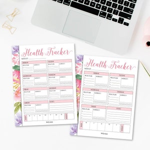 Health Tracker Printable, Health Fitness Planner, Fitness Tracker ...