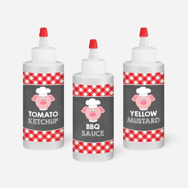 Condiment Label Template - Etsy