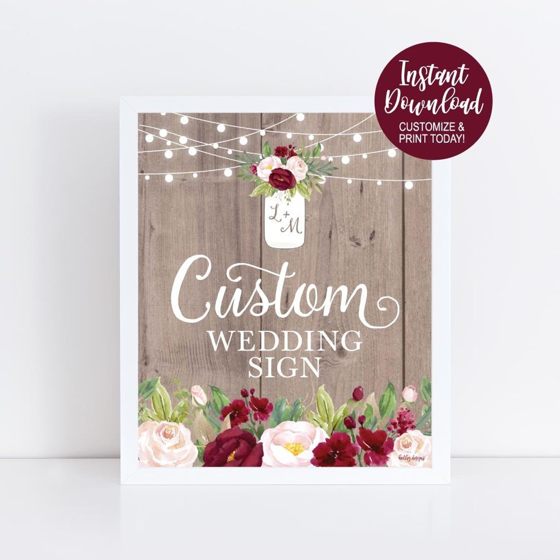 Editable Custom Sign Printable Custom Signs Create Your Own - Etsy