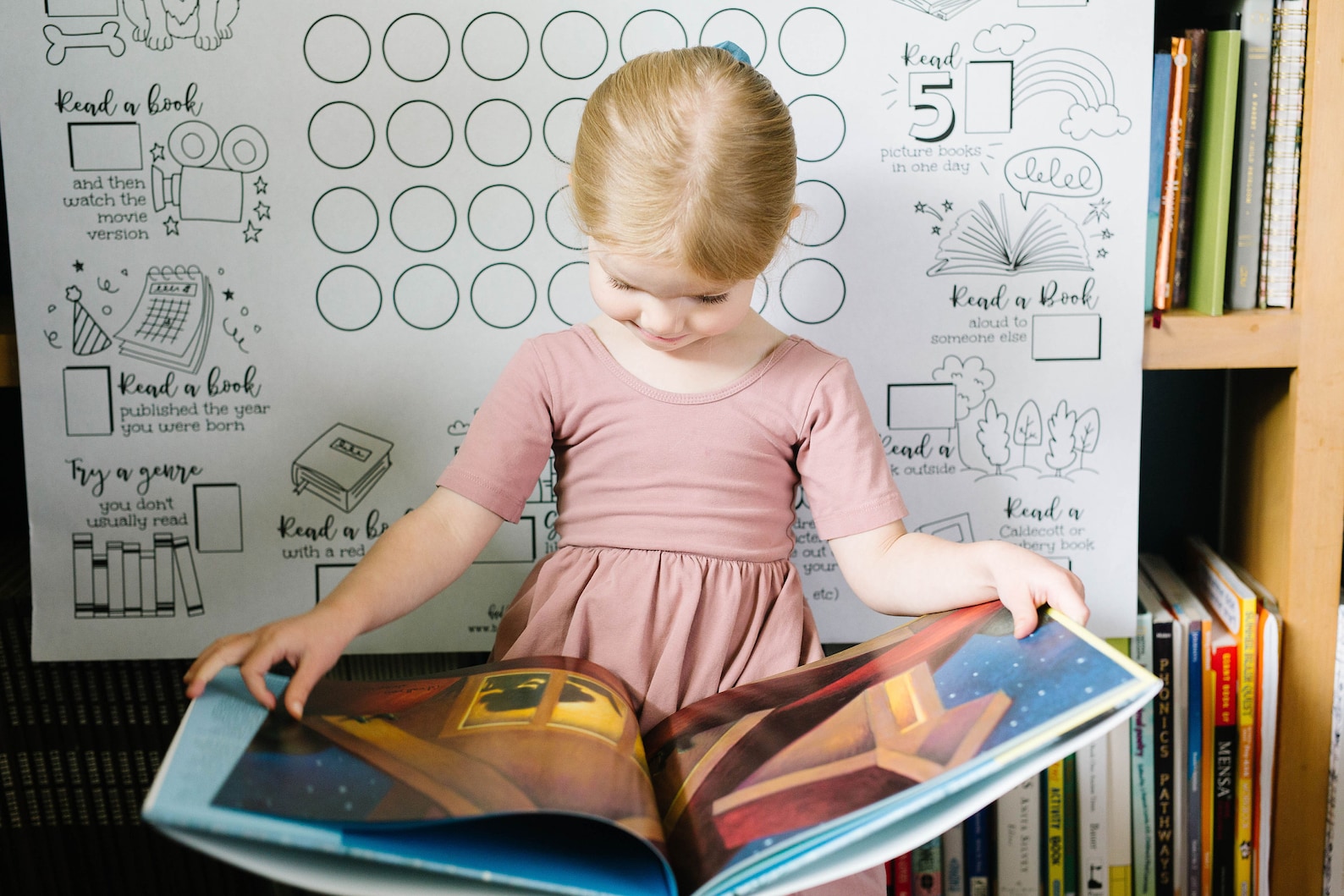 Reading Calendar for Kids, Reading Wall Calendar, Monthly Reading ...