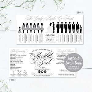 Wedding Program Thank You Template, Wedding Program Ideas Wording ...