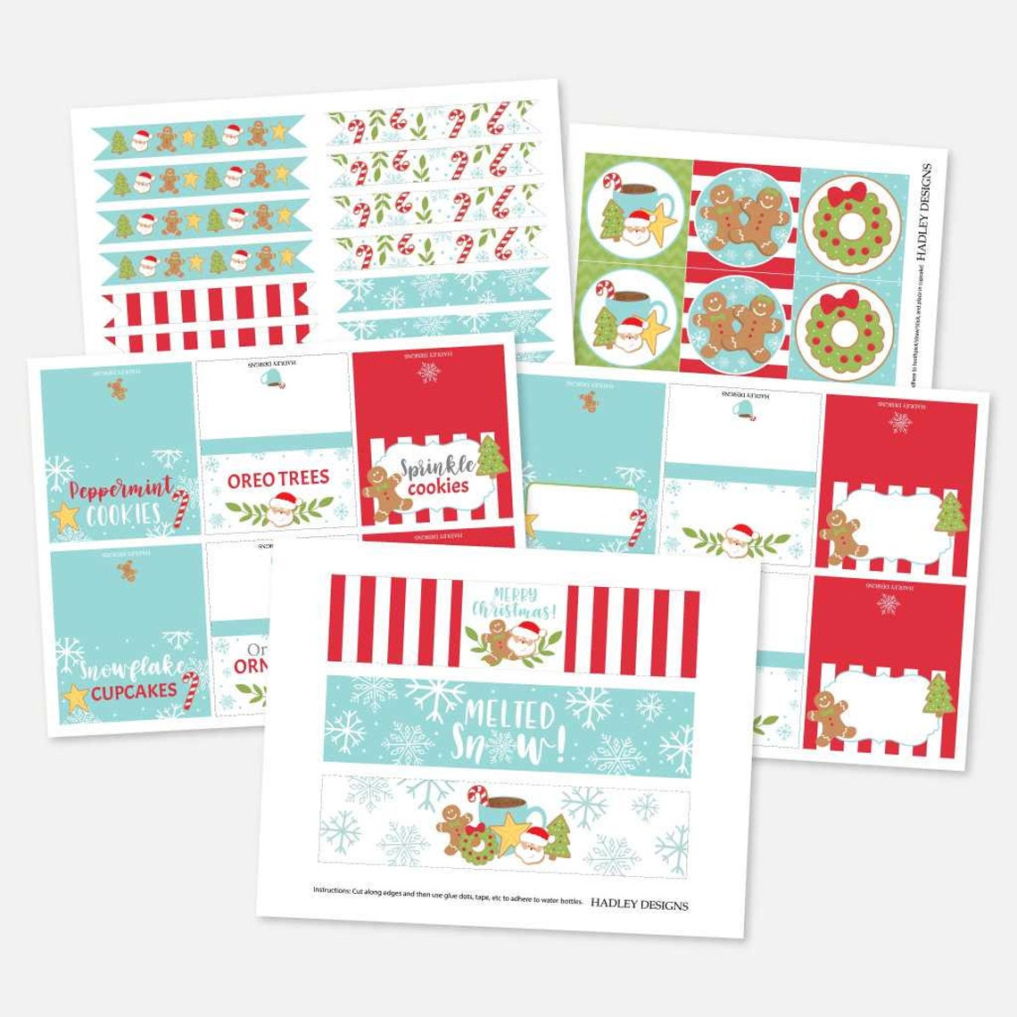 Editable Water Bottle Labels, Customized Water Bottle Labels, Bottle ...